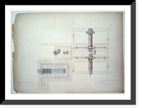 Historic Framed Print, [Steam engine, Washington Navy Yard, Washington ...