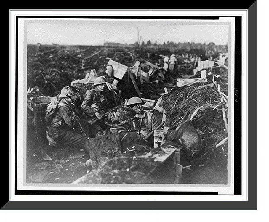 Historic Framed Print, [Still from motion picture Stosstrupp 1917 ...