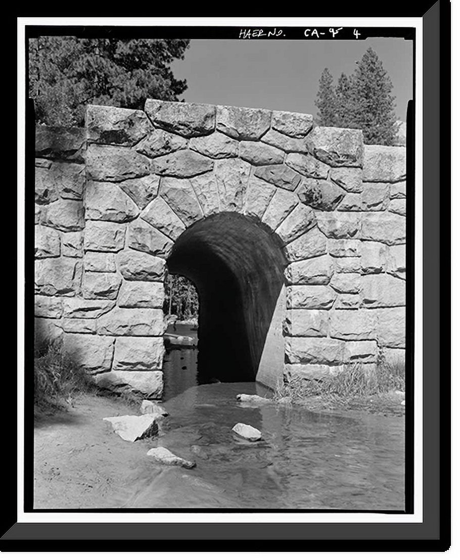 Historic Framed Print, Stoneman Bridge, Spanning Merced River on ...