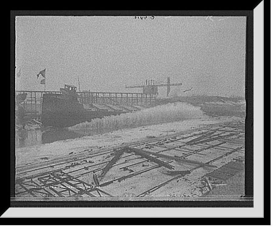 Historic Framed Print, Str. A.D. MacTier, launch, 17-7/8" x 21-7/8 ...