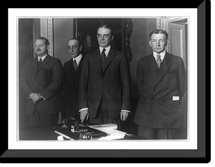 Historic Framed Print, [Stuart M. Croker, Rufus Dawes, Charles G. Dawes ...