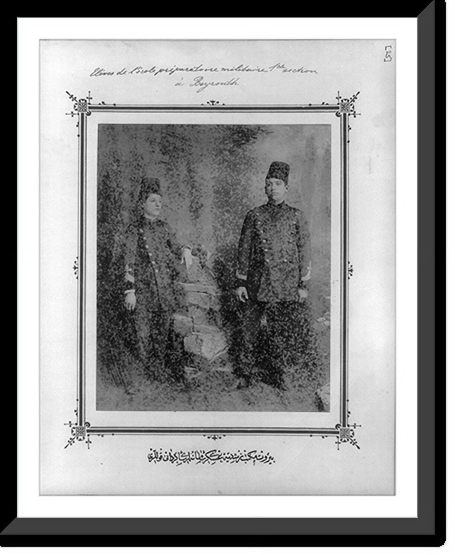 Historic Framed Print, [Students, imperial military middle school ...
