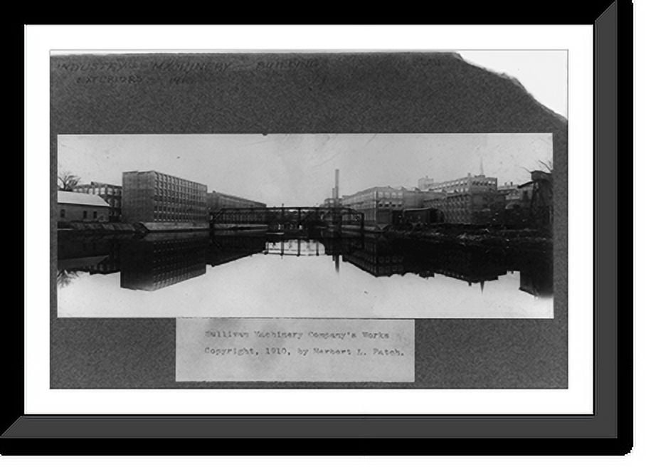 Historic Framed Print, Sullivan Machinery Company's works, 17-7/8" x 21 ...