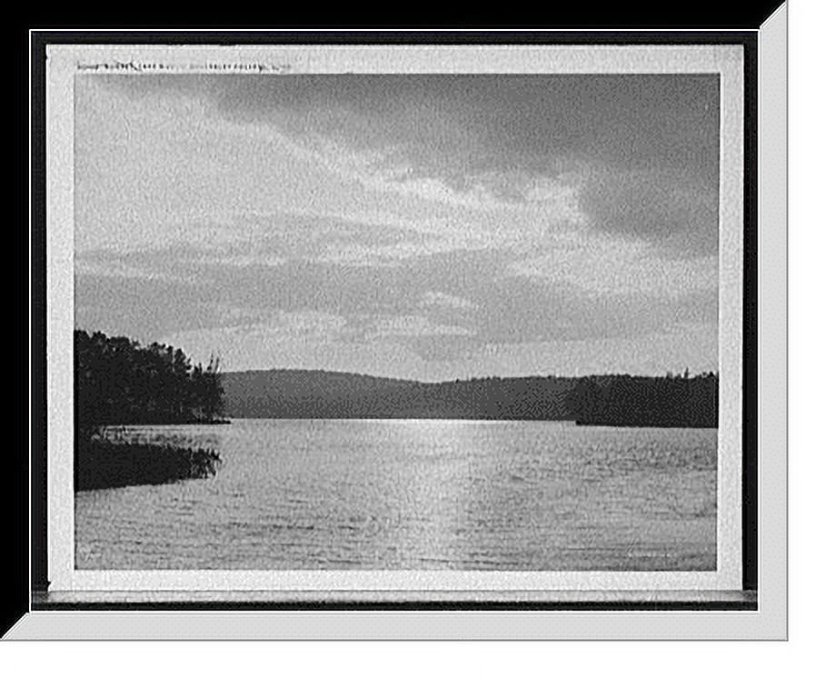 Historic Framed Print, Sunset, Lake Waban, Wellesley College, Mass., 17-7/8" x 21-7/8" - Walmart.com