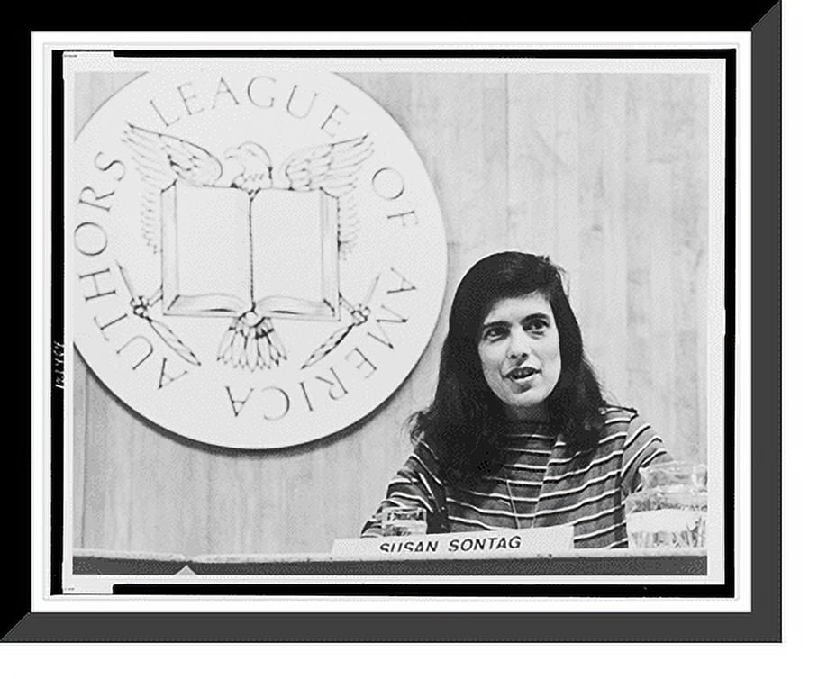 Historic Framed Print, [Susan Sontag, head-and-shoulders portrait ...