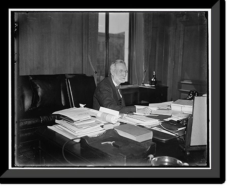 Historic Framed Print, Sutherland celebrates birthday at work ...