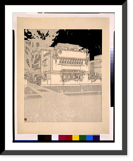 Historic Framed Print, [System of prefabricated houses (American System ...