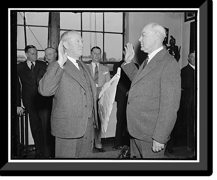 Historic Framed Print, Takes oath as U.S. Marine Corps Paymaster ...