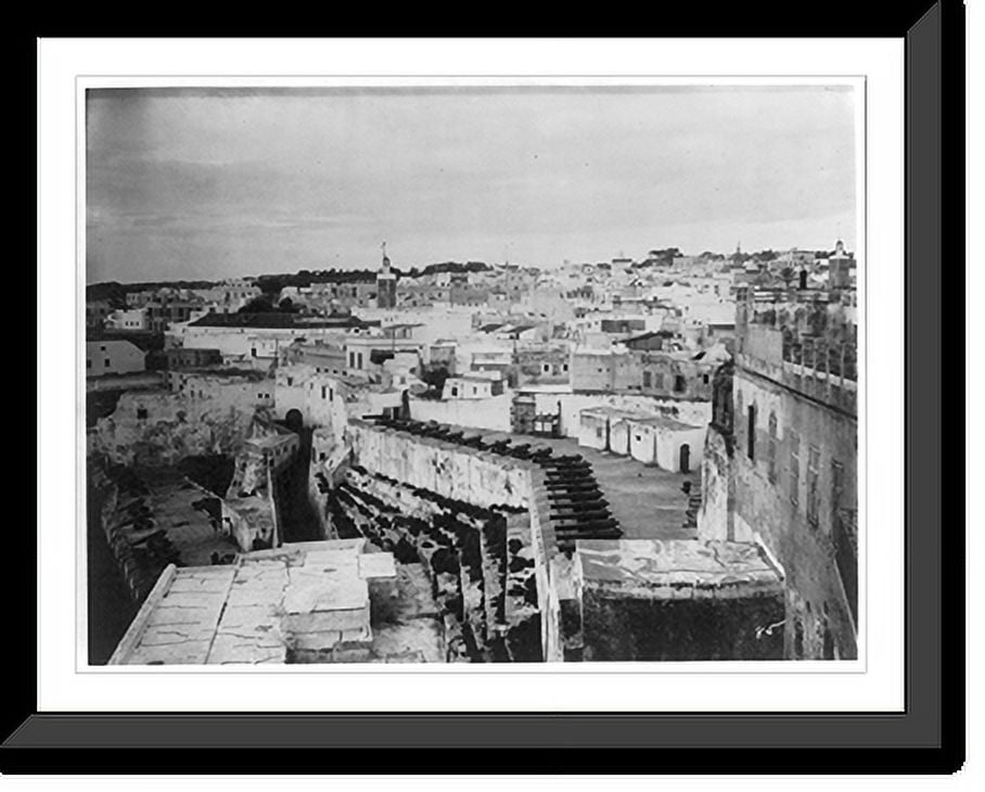 Historic Framed Print, Tangier - view from Constantine Hotel, showing ...