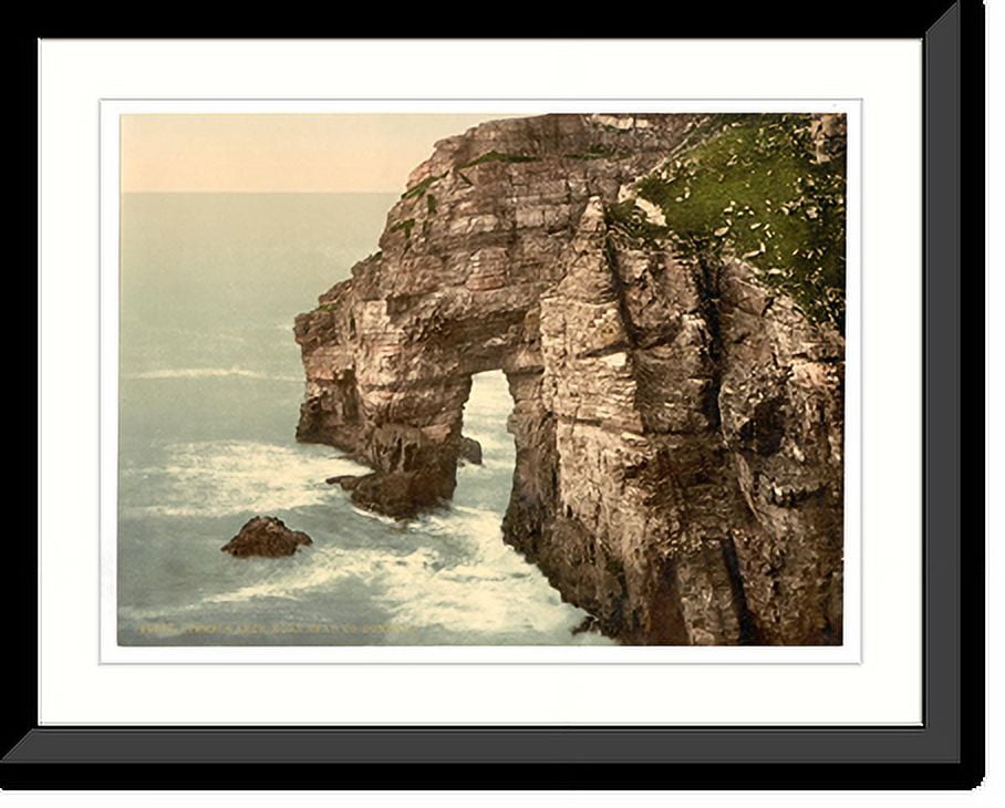 Historic Framed Print, Temple Arch. Horn Head. Co. Donegal Ireland, 17 ...