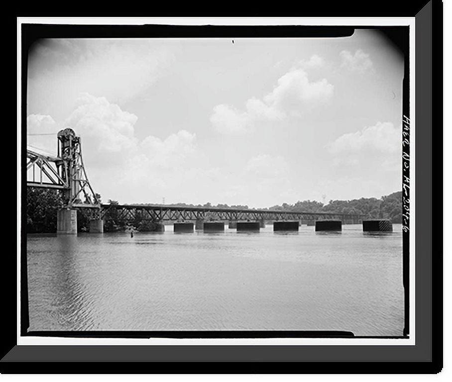 Historic Framed Print, Tennessee River Railroad Bridge, Spanning ...