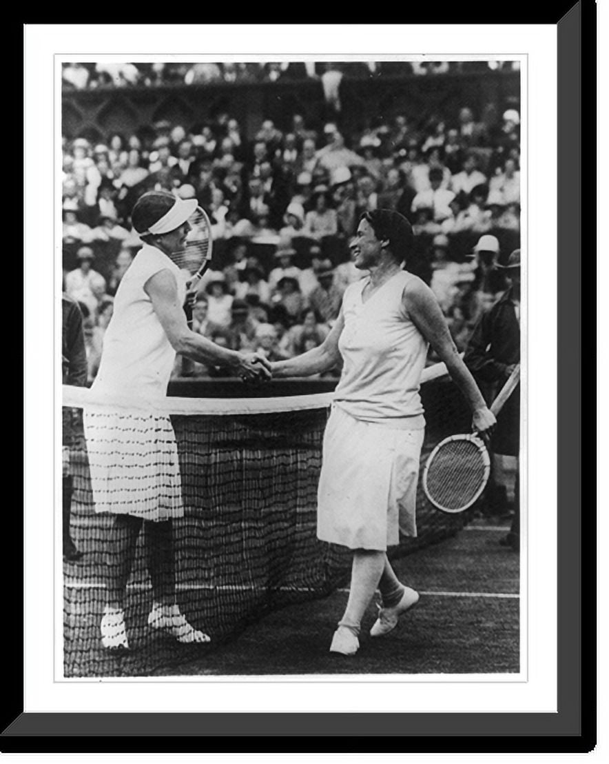 Historic Framed Print, Tennis queen retains her crown - Helen Wills ...