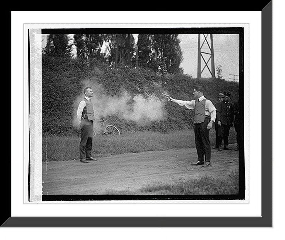 Historic Framed Print, Testing bulletproof vest, 9/13/23, 17-7/8" x 21 ...