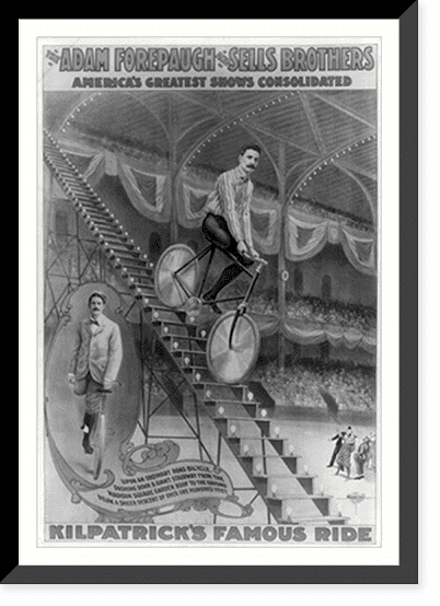 Historic Framed Print, The Adam Forepaugh and Sells Brothers America's ...