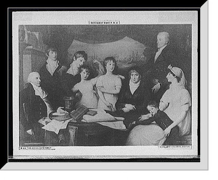 Historic Framed Print, The Adrian Hope family, 17-7/8" x 21-7/8 ...