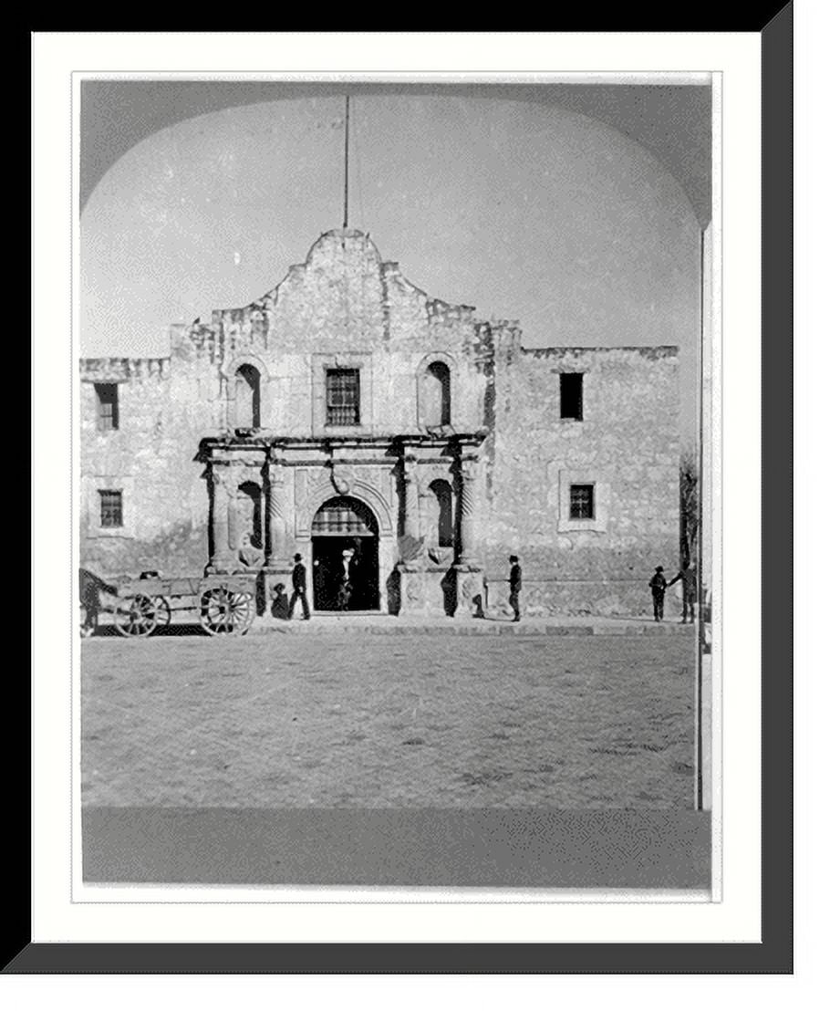 Historic Framed Print, The Alamo, San Antonio, Texas, 17-7/8" x 21-7/8 ...