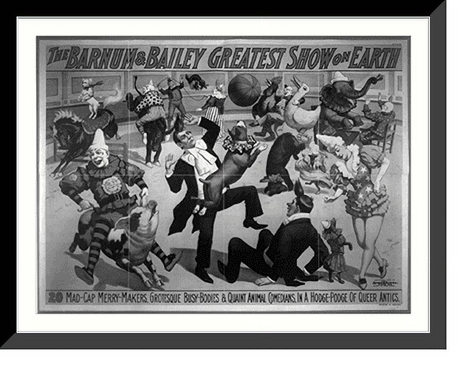Historic Framed Print, The Barnum and Bailey Greatest Show on Earth. 20 ...