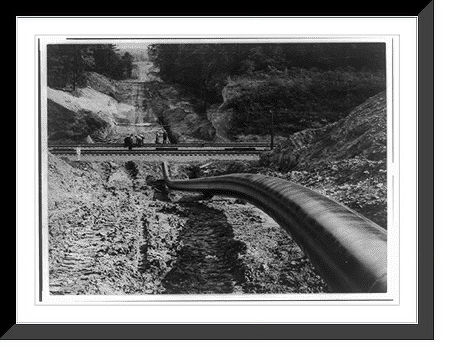 Historic Framed Print, [The Big Inch pipeline under construction: The ...