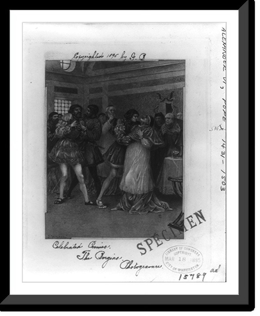 Historic Framed Print, The Borgais, 17-7/8" x 21-7/8" - Walmart.com
