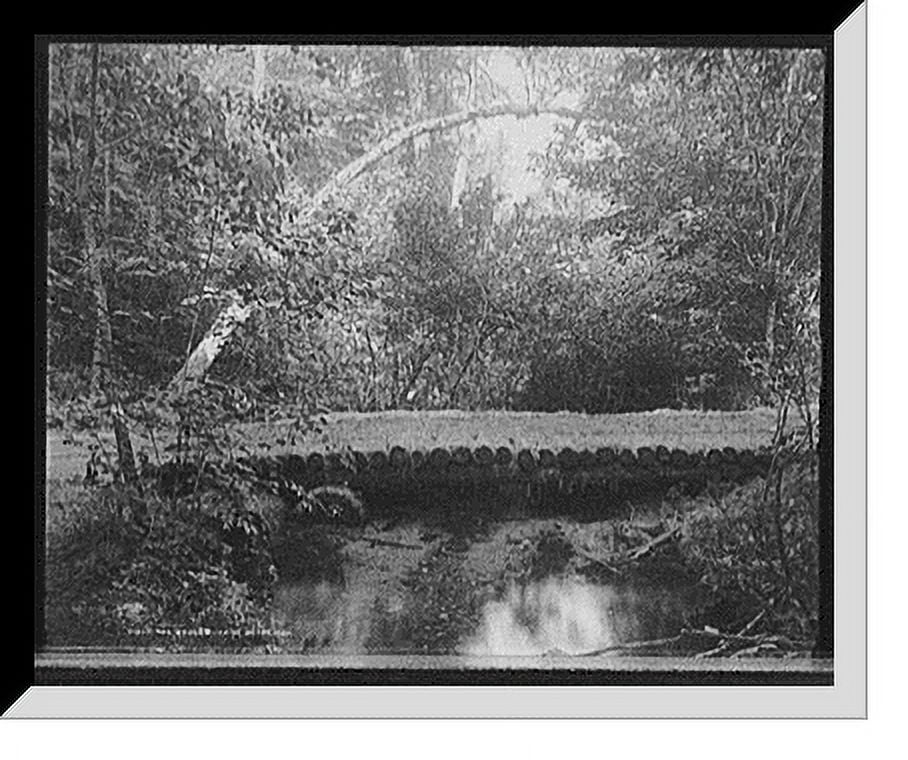 Historic Framed Print, The Bridge, Roaring Brook, Mich., 17-7/8" x 21-7 ...