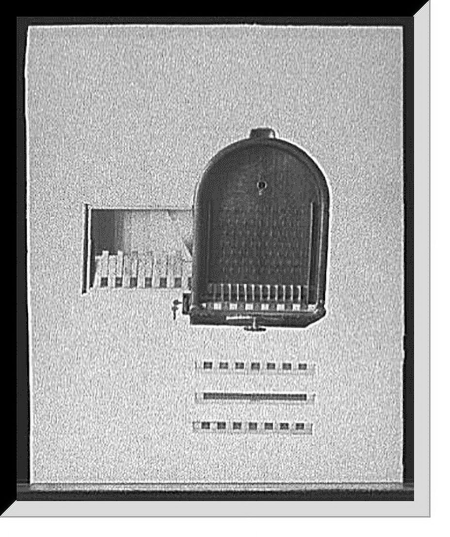 Historic Framed Print, [The Caille-Schiemer Co. bagatelle machine from ...