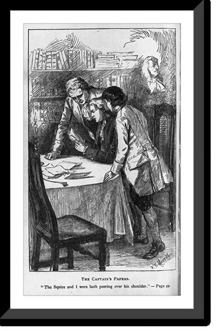 Historic Framed Print, The Captain's Papers - The Squire and I were ...