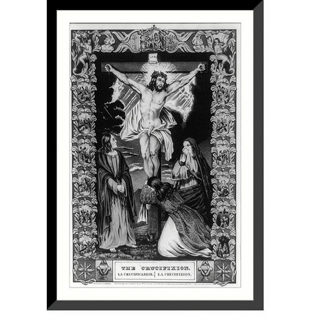 Historic Framed Print, The Crucifixion: La Crucificazion.La Crucifixion, 17-7/8" x 21-7/8 ...