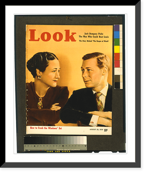 Historic Framed Print, [The Duke and Duchess of Windsor, head-and ...