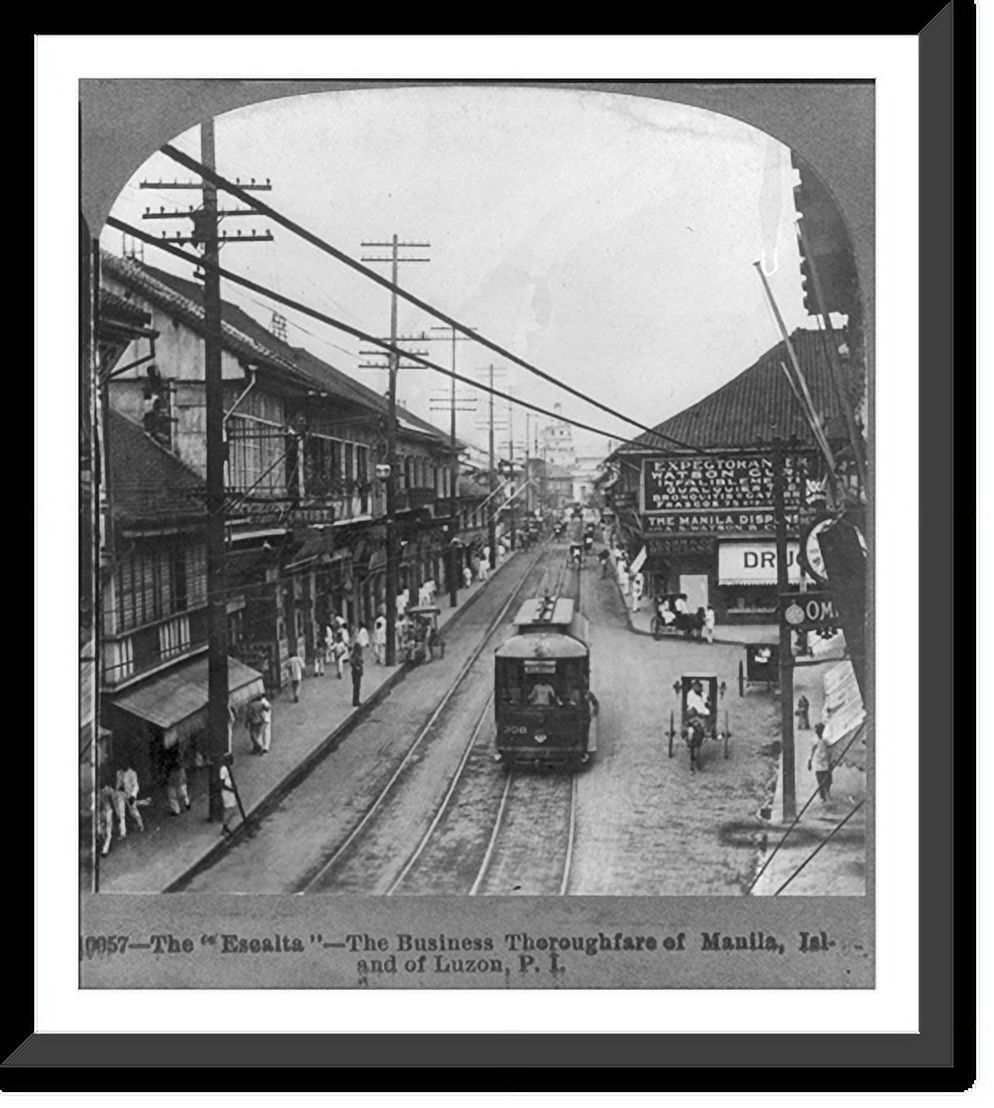 Historic Framed Print, The Escalta" - the business thoroughfare of ...