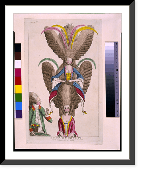 Historic Framed Print, The Female frizzler, 17-7/8" x 21-7/8" - Walmart.com