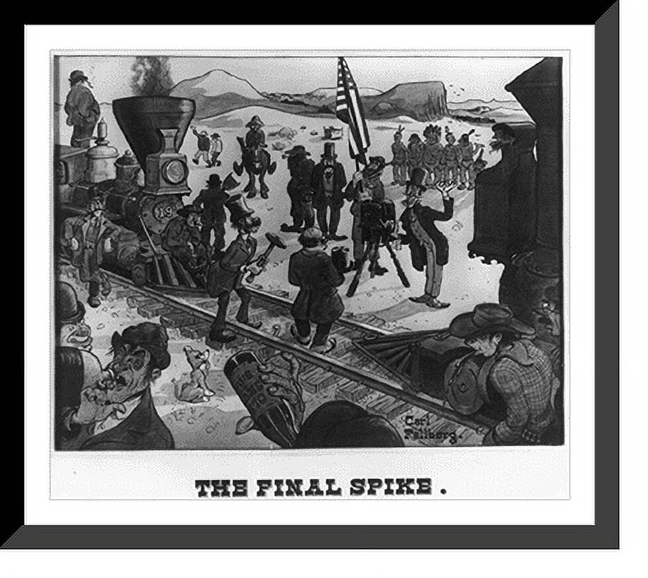 Historic Framed Print, The Final Spike, 17-7/8" x 21-7/8" - Walmart.com