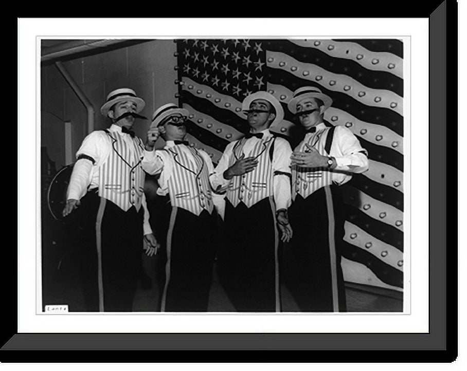 Historic Framed Print, The Four Barbers, U.S. Navy Band.Lantz., 17-7/8 ...