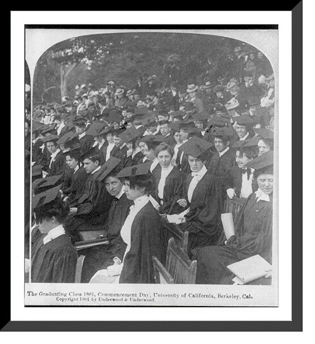 Historic Framed Print, The Graduating Class 1901, Commencement Day ...
