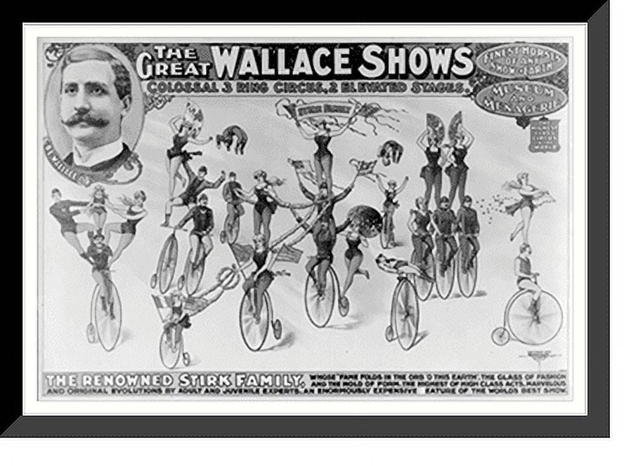 Historic Framed Print, The Great Wallace shows : colossal 3 ring circus ...