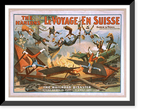 Historic Framed Print, The Hanlons Le voyage en Suisse, 17-7/8" x 21-7/ ...