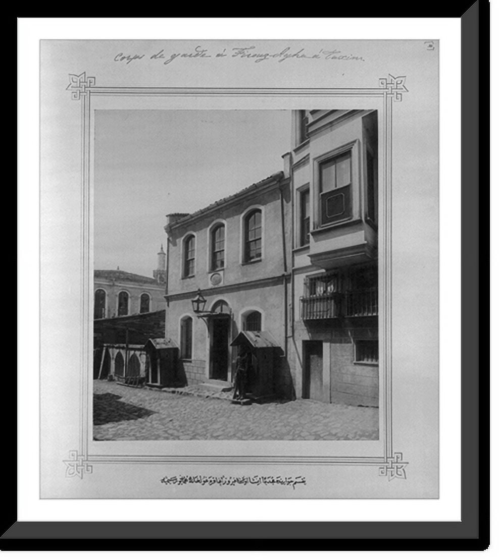 Historic Framed Print, [The Imperial Police Station in Firuzaga which ...