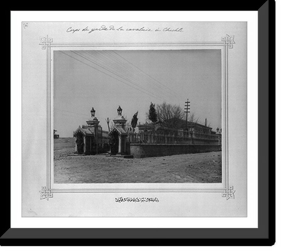 Historic Framed Print, [The Imperial Police Station of the cavalry in ...