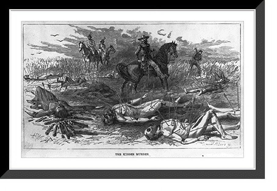 Historic Framed Print, The Kidder murder, 17-7/8" x 21-7/8" - Walmart.com