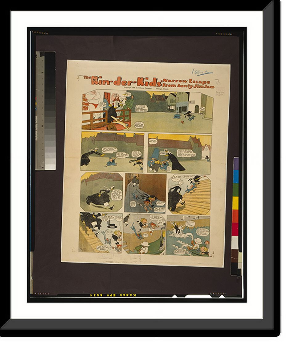 Historic Framed Print, [The Kin-der-Kids]. The Kin-der-Kids' narrow ...
