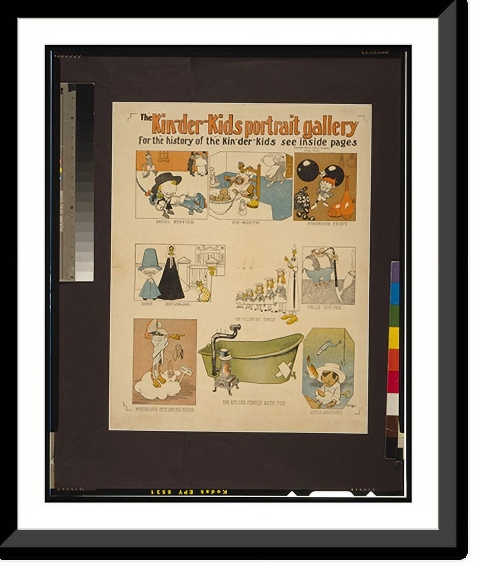 Historic Framed Print, The Kin-der-Kids portrait gallery. For the ...