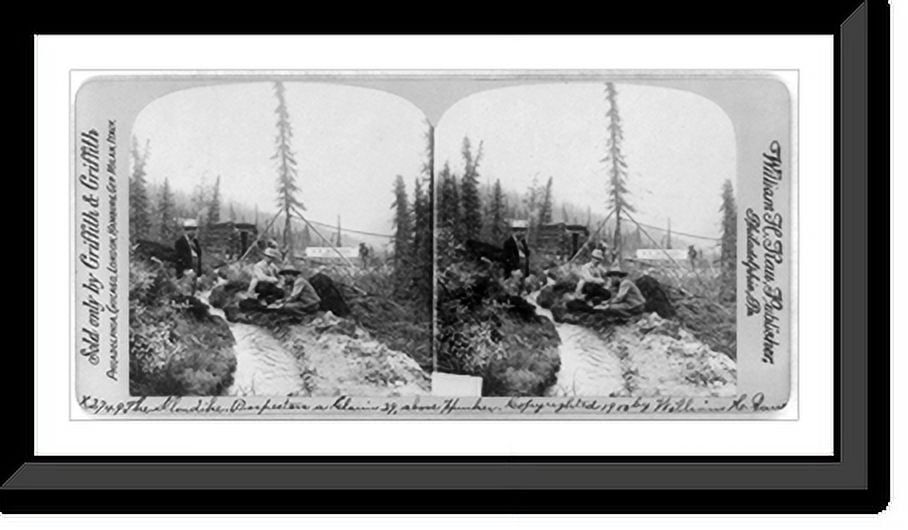 Historic Framed Print, The Klondike. prospectors a [sic] Claim 29 ...