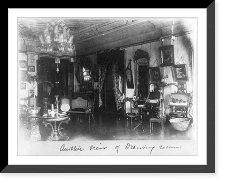 Historic Framed Print, [The Lawton house, Manila: view of drawing room ...