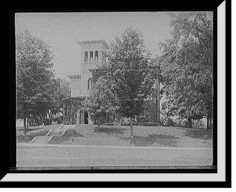 Historic Framed Print, The Library, Amherst College, 17-7/8" x 21-7/8 ...