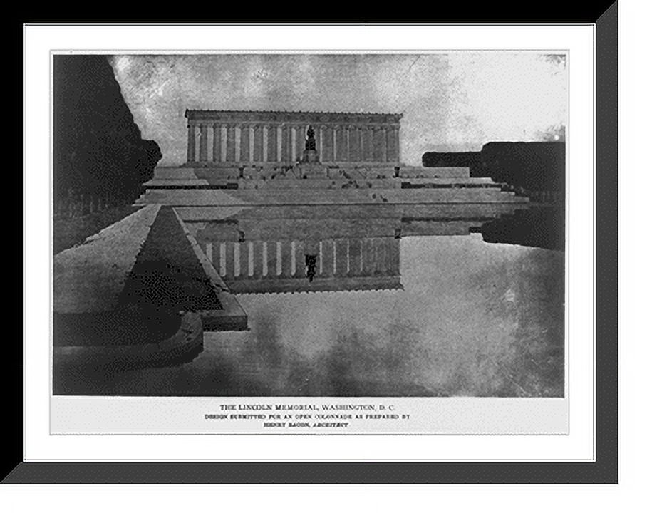 Historic Framed Print, The Lincoln Memorial, Washington, D.C. Design ...