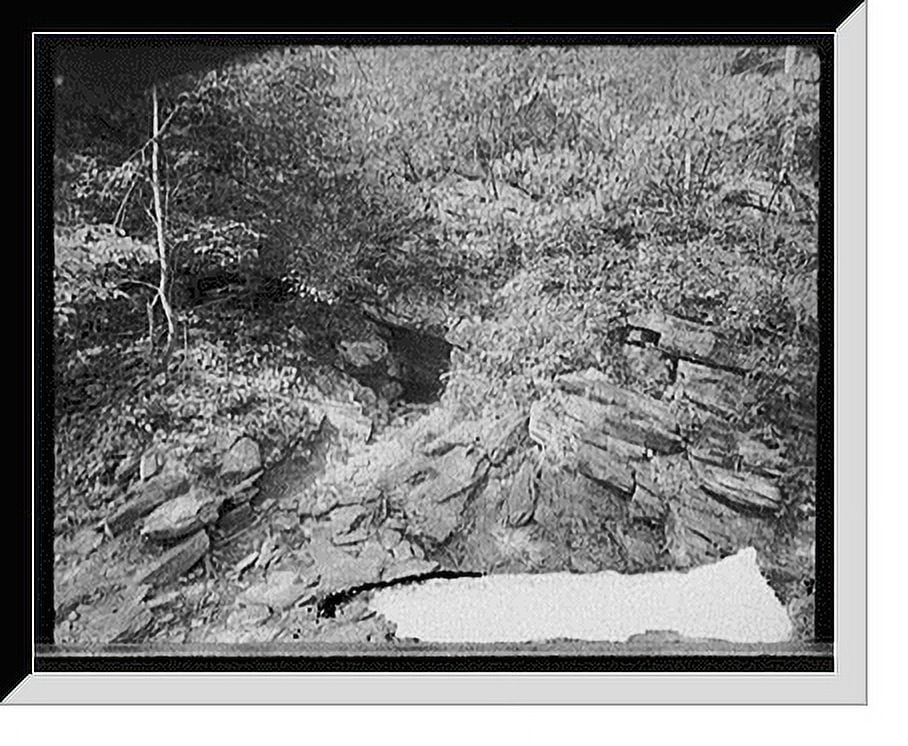 Historic Framed Print, [The Lost River entrance, Natural Bridge, Va ...