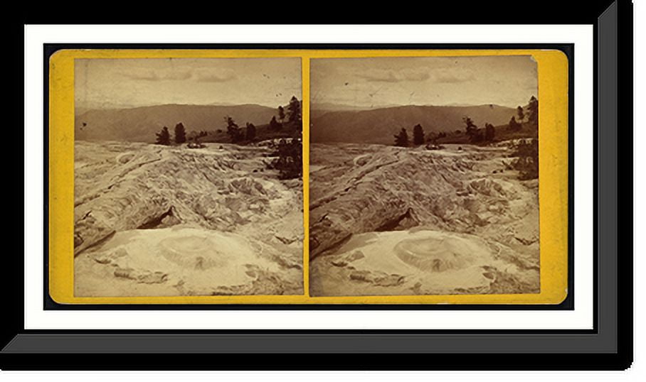 Historic Framed Print, The Magic Spring and Fissured Ridge Series ...