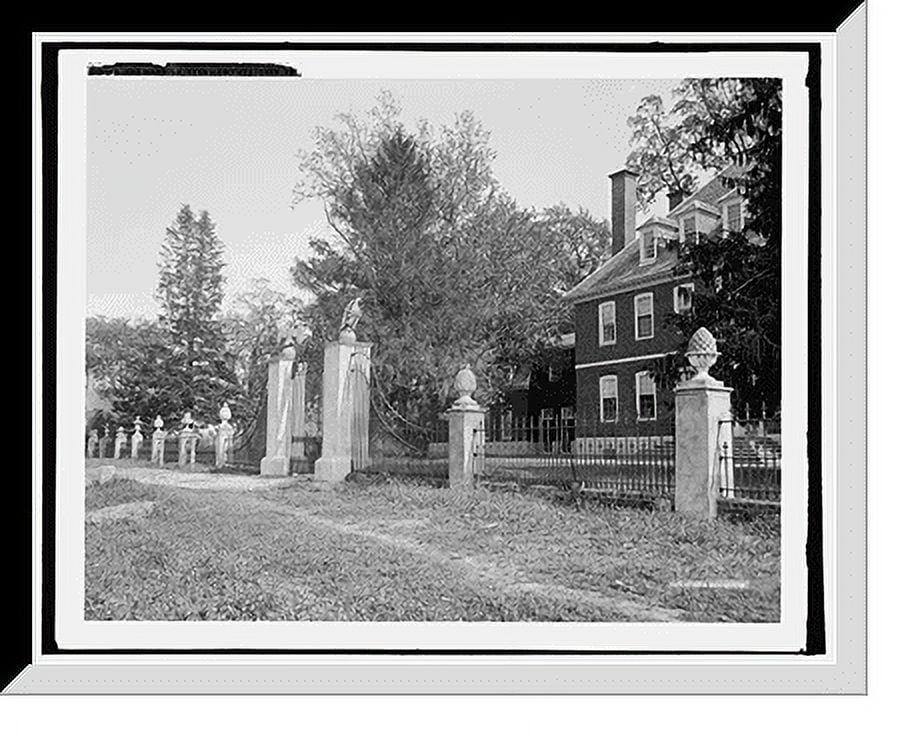 Historic Framed Print, The Mansion (rear view), Westover, Va., 17-7/8 ...
