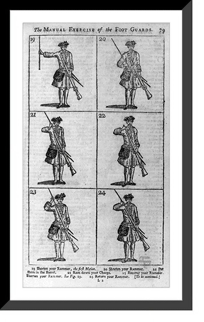 Historic Framed Print, The Manual of exercise of the Foot Guards - 2 ...