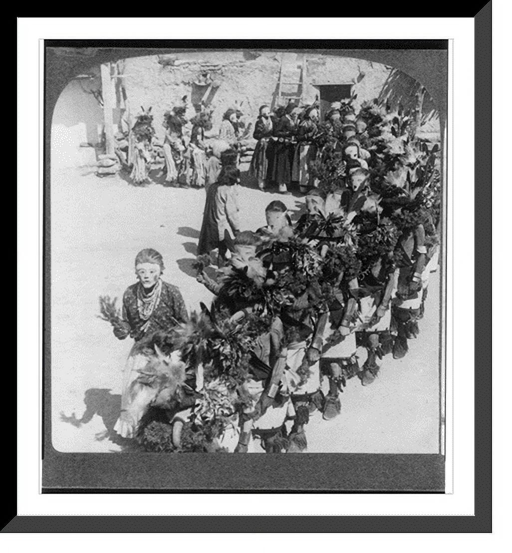 Historic Framed Print, The Masked Kachinas (Hopi Indian Rain-makers ...