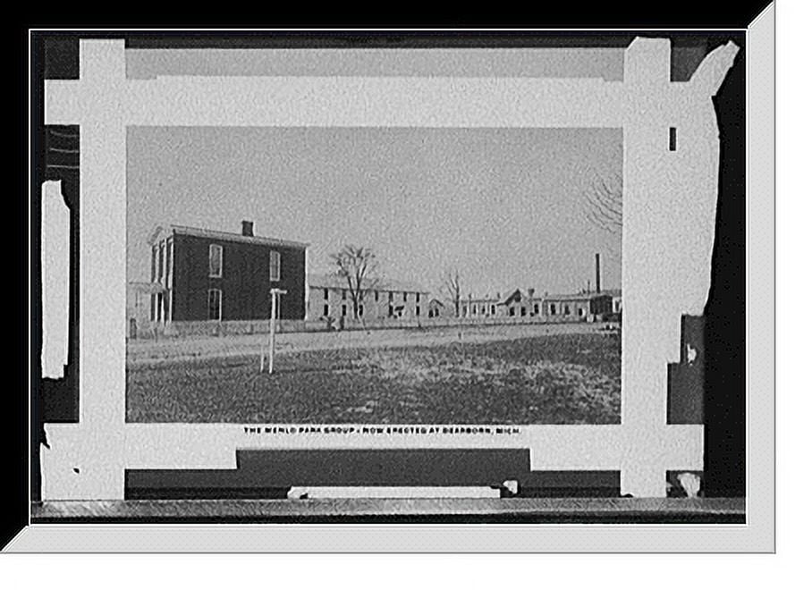 Historic Framed Print, The Menlo Park group, now erected at Dearborn ...